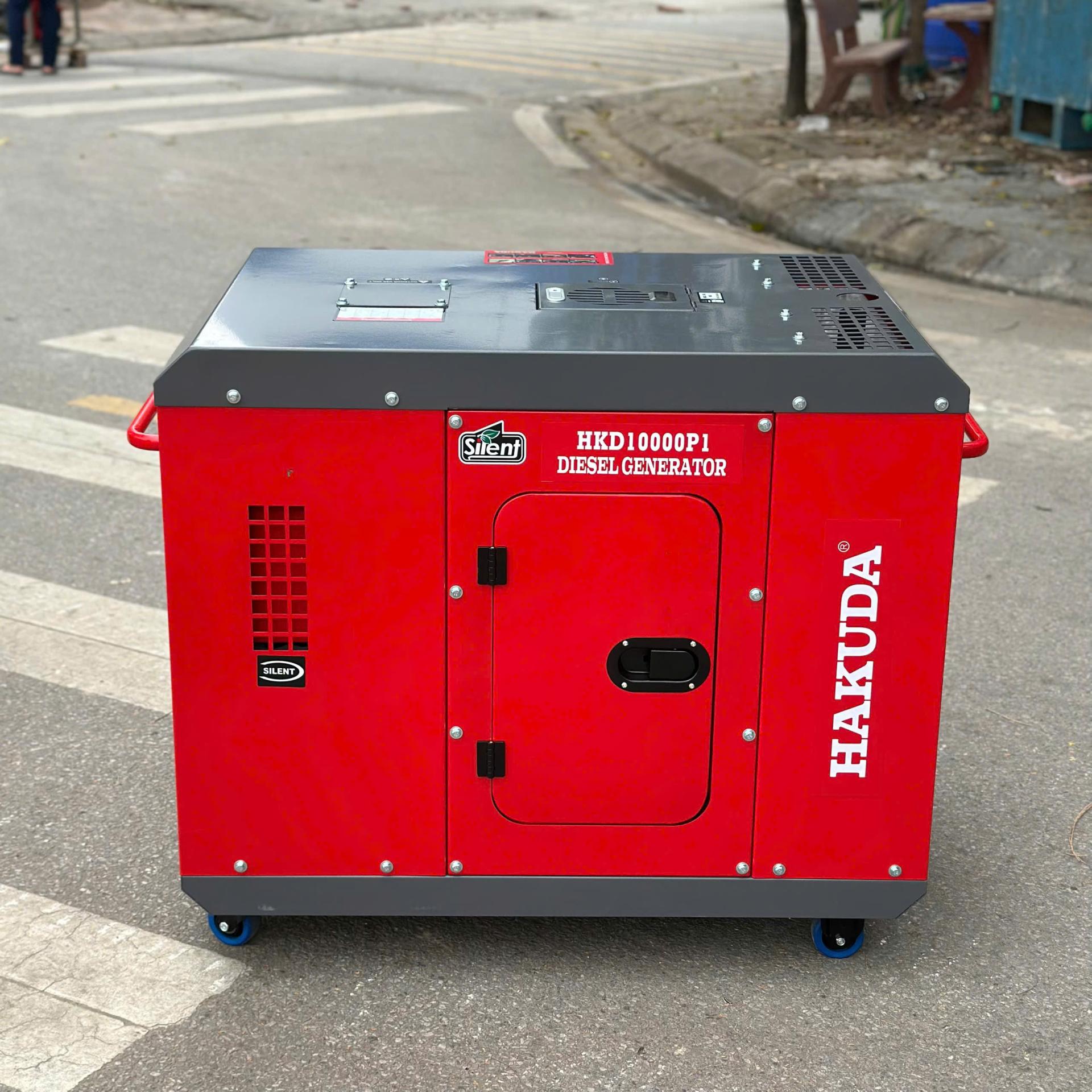 Máy phát điện chạy dầu 10KW HAKUDA 1 Pha HKD10000P1