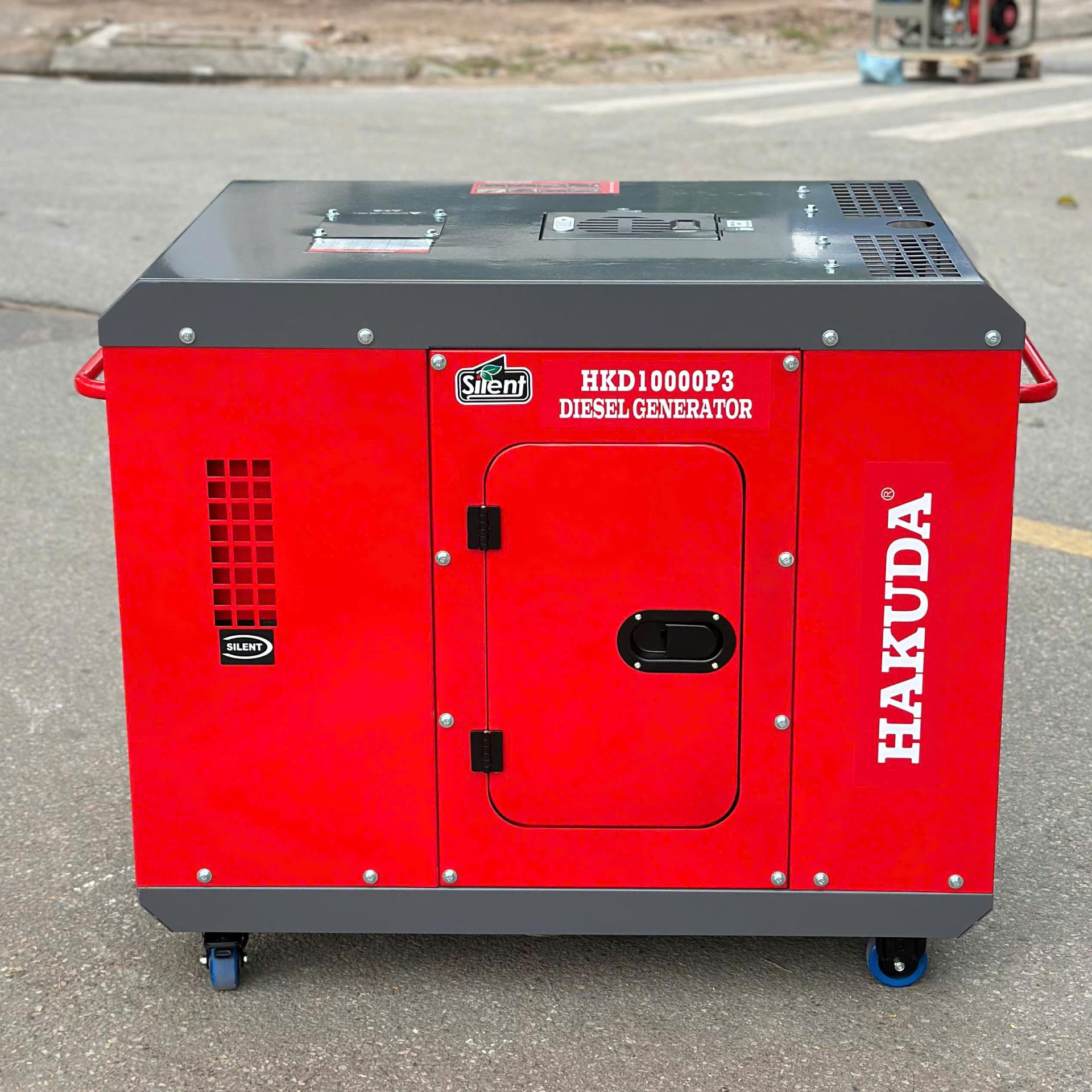 Máy phát điện chạy dầu 10KW HAKUDA 3 Pha HKD10000P3