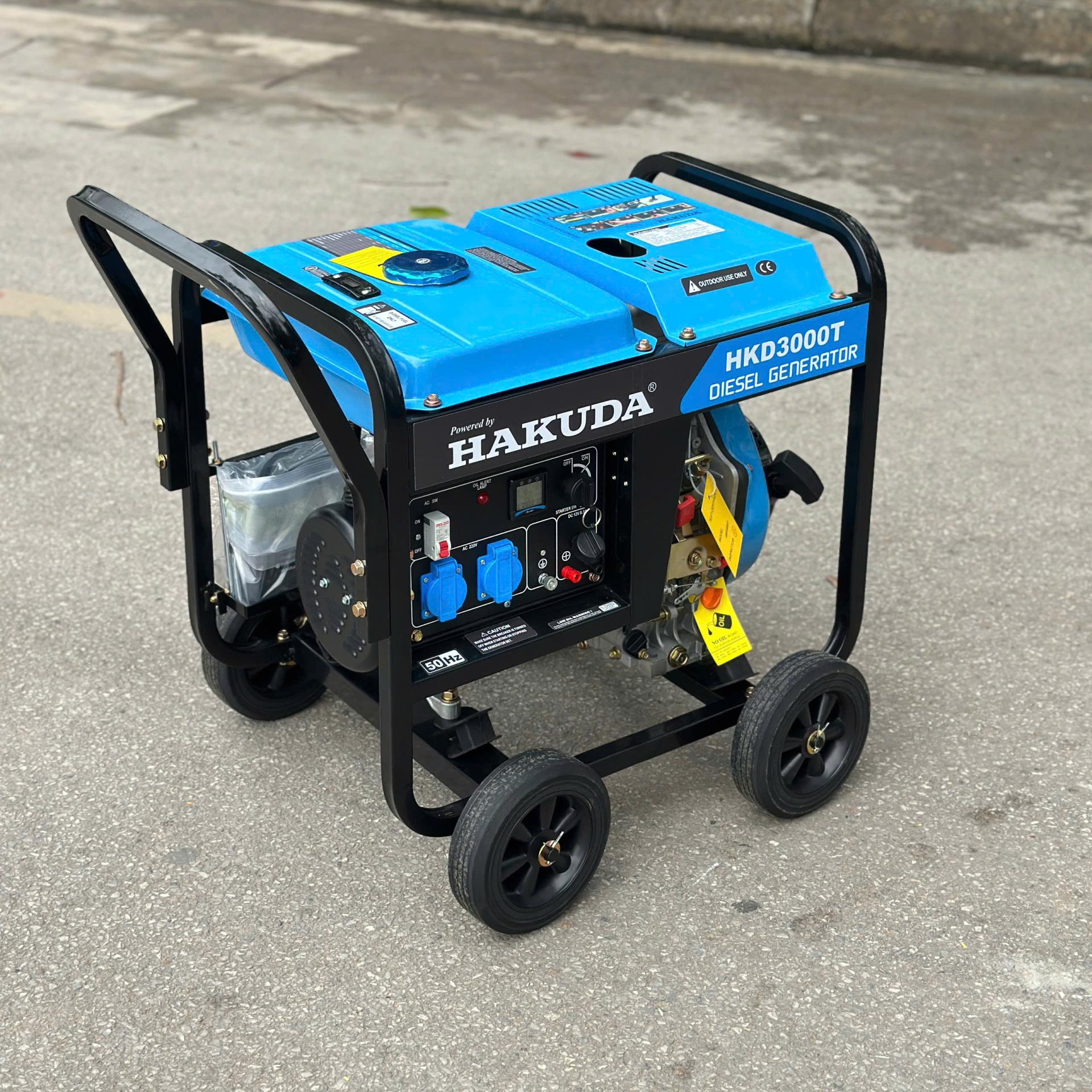 Máy phát điện chạy dầu 3KW HAKUDA HKD3000T